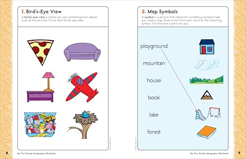 My First Grade Geography Workbook: 101 Games & Activities To Support First Grade Geography Skills (My Workbook)