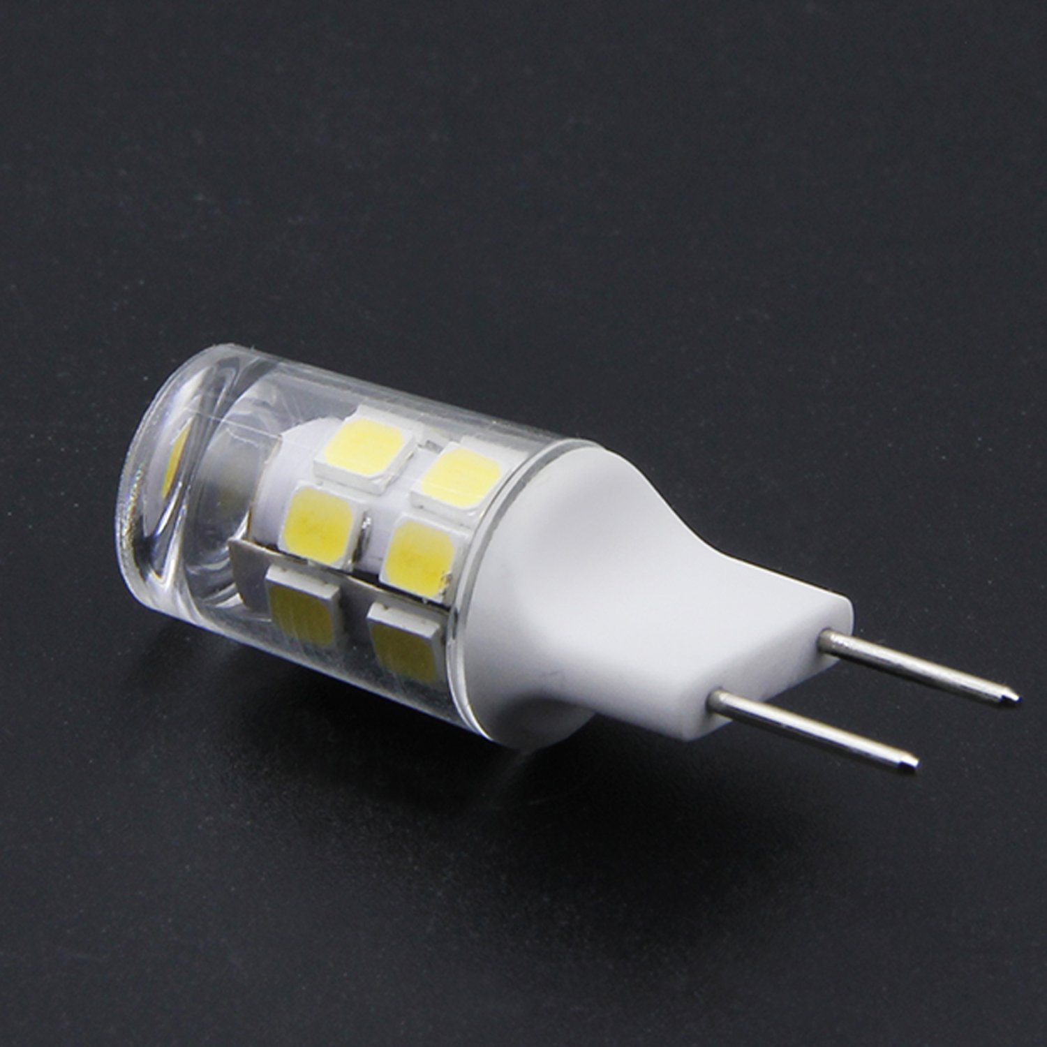 New G8 LED Light Bulb, G8 GY8.6 Bi-pin Base, 3W 120V 20W 35W Halogen Replacement Bulb for Under Counter Kitchen Lighting, Under-Cabinet Light, Puck Light (5-Pack) (White Color)