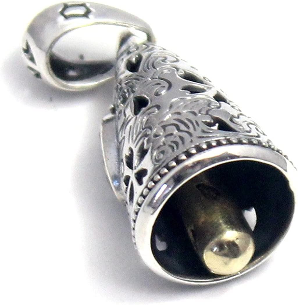 COSUMOSU Cherry blossoms flower Bell Rose Quartz 925 Sterling Silver Pendant