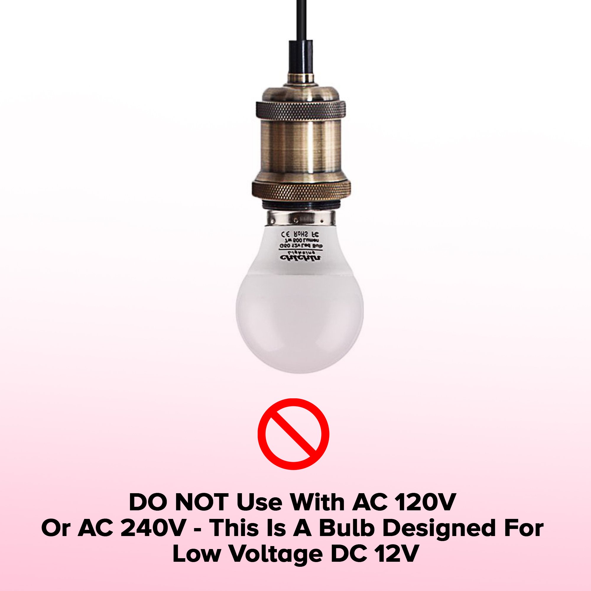 ChiChinLighting 12volt LED Bulb E26 E27 Standard Base 12vac 12vdc Off Grid Cabin RV Camper Trailer Solar Systems Warm White 2700k