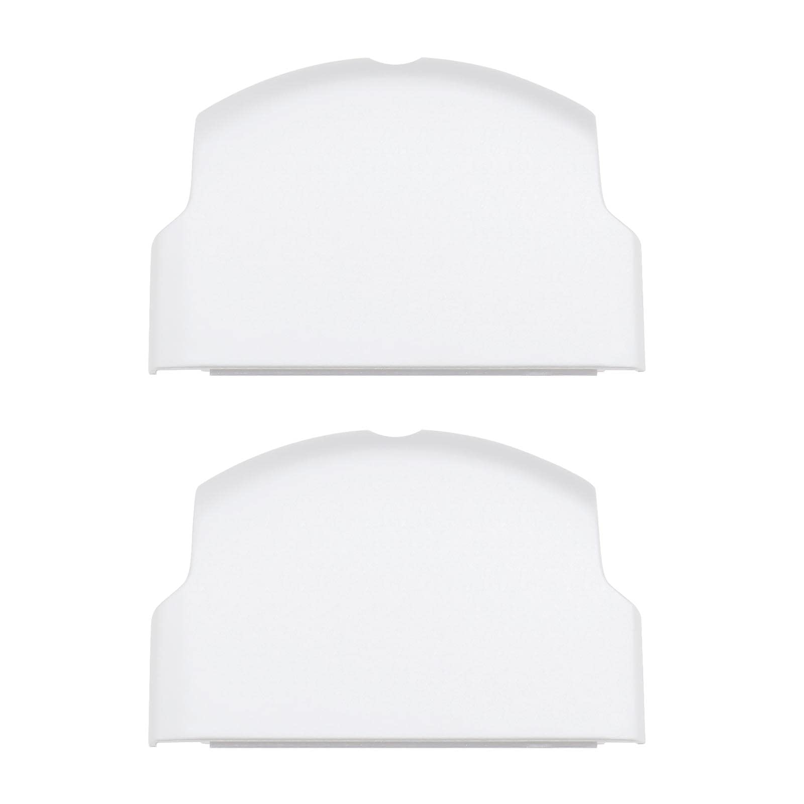 SING F LTD 2PCS Replacement Battery Door Covers Cases Protectors Compatible with Sony PSP 2000 2003 2004 3000 3003 3004 White Plastic Console Accessories