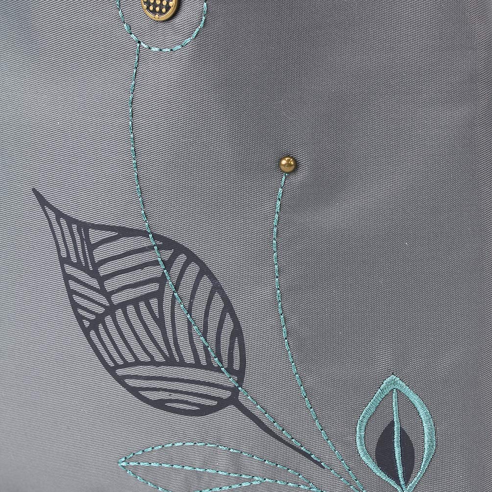 CHALA CV-Escape Sling Backpack - Women Nylon RFID Crossbody Sling Bag - Dragonfly - gray