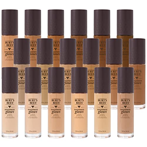 Burt's Bees Goodness Glows Liquid Makeup, Porcelain - 1.0 Ounce