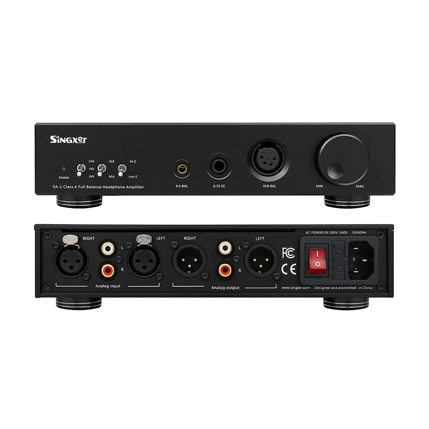Singxer SA-1V2 Fully Balanced Fully Discrete Class A Amp XLR 6.35 Single-Ended 4.4 Balanced Pre-Amp Amplifier
