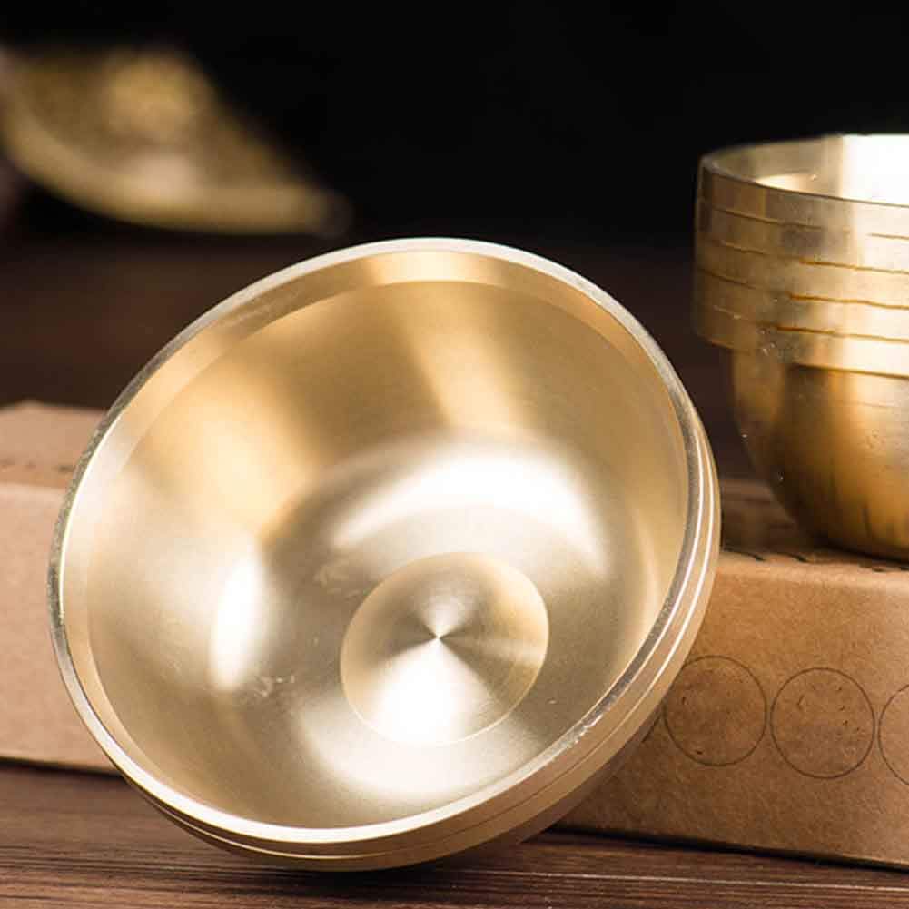 CALIDAKA 7 Pcs Tibetan Buddhist Supplies Offering Bowls, Brass Water Offering Bowl Copper Bowl Set