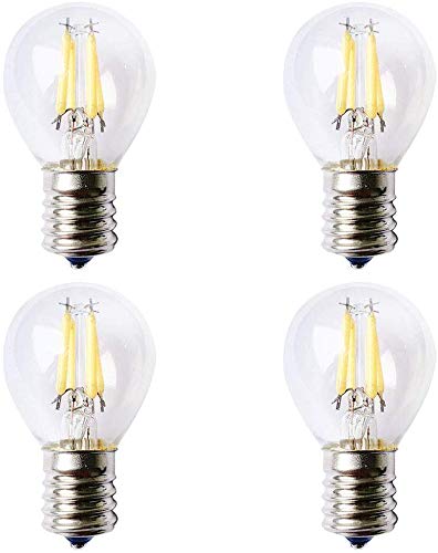 HERO-LED S11-DSE17-4W-WW27 Dimmable S11 E17 Intermediate Base 4W LED Filament Light Bulb, 40W Equivalent, Warm White 2700K, 4-Pack