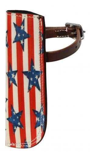 Stars and Stripes Flag Carrier for Saddle