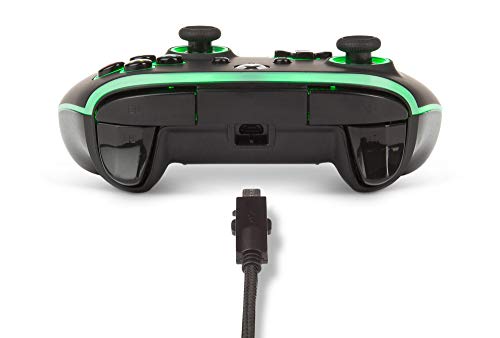 PowerA Spectra Enhanced Illuminated Wired Controller for Xbox One, gamepad, video game, gaming controller, works with Xbox Series X|S
