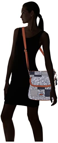 Sakroots Women's Flap Crossbody, Navy Spirit Desert Patch
