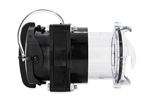 Camco Camper/RV Gate Valve with Built-in Clear Adapter | Features 3.5-Inch Long Clear Adapter, 4 Bayonet Prongs, and Fits 3-inch Sewer Fittings (39053)
