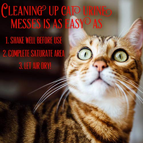 Stink Free Instantly Urine Odor Remover & Eliminator for Cat Urine, Oxidizer Based Urine Cleaner for Carpets, Rugs, Mattress, etc. 128 Oz (1 Gallon)