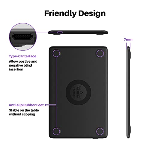 HUION H420X OSU Tablet Graphic Drawing with 8192 Levels Pressure Battery-free Stylus, 4.17x2.6 inch Digital Tablet Compatible with Window/Mac/Linux/Android for OSU Game, Online Teaching