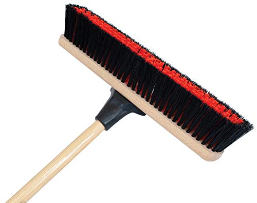 CRAFTSMAN CMXMKIT0080 3-Piece Heavy Duty Cleaning Tool Set with 10 in.All-Surface Wash,12 in. Scrubbing Deck Brush & 18 in. Push Broom, Brown