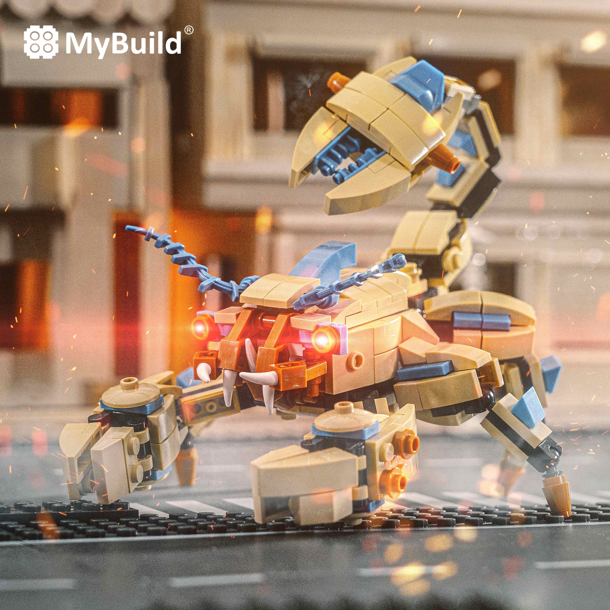 MyBuild Mecha Frame Sc-Fi Mimicry 5015 Scorpion-Like Alien, Imaginative Construction Building Bricks