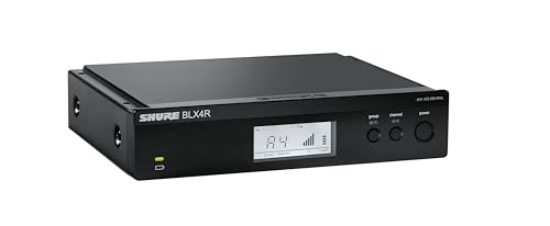 Shure BLX14R/W93 Wireless Microphone System - 14-Hour Battery Life, 300 ft Range, UHF | WL93 Lavalier Mic, Single Channel Rack Mount Receiver | H11 Band (BLX14R/W93-H11)