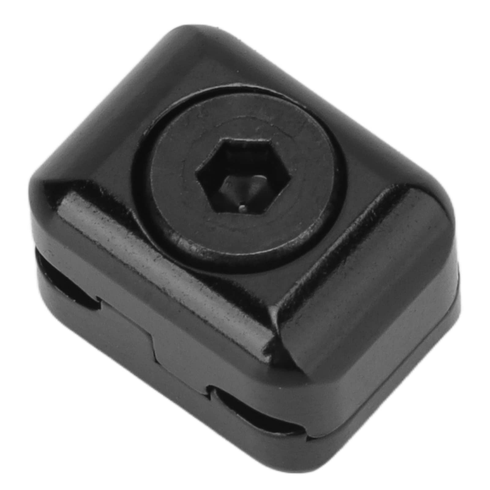 Compound Bow Cable Fastener Clip, Easy to Install Aluminum Alloy Arrow Rest Cable Clamp Buckle Drop Away for Archery(Black)