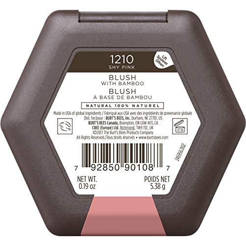 Burt's Bees 100% Natural Origin Blush with Vitamin E, Shy Pink - 0.19 Ounce