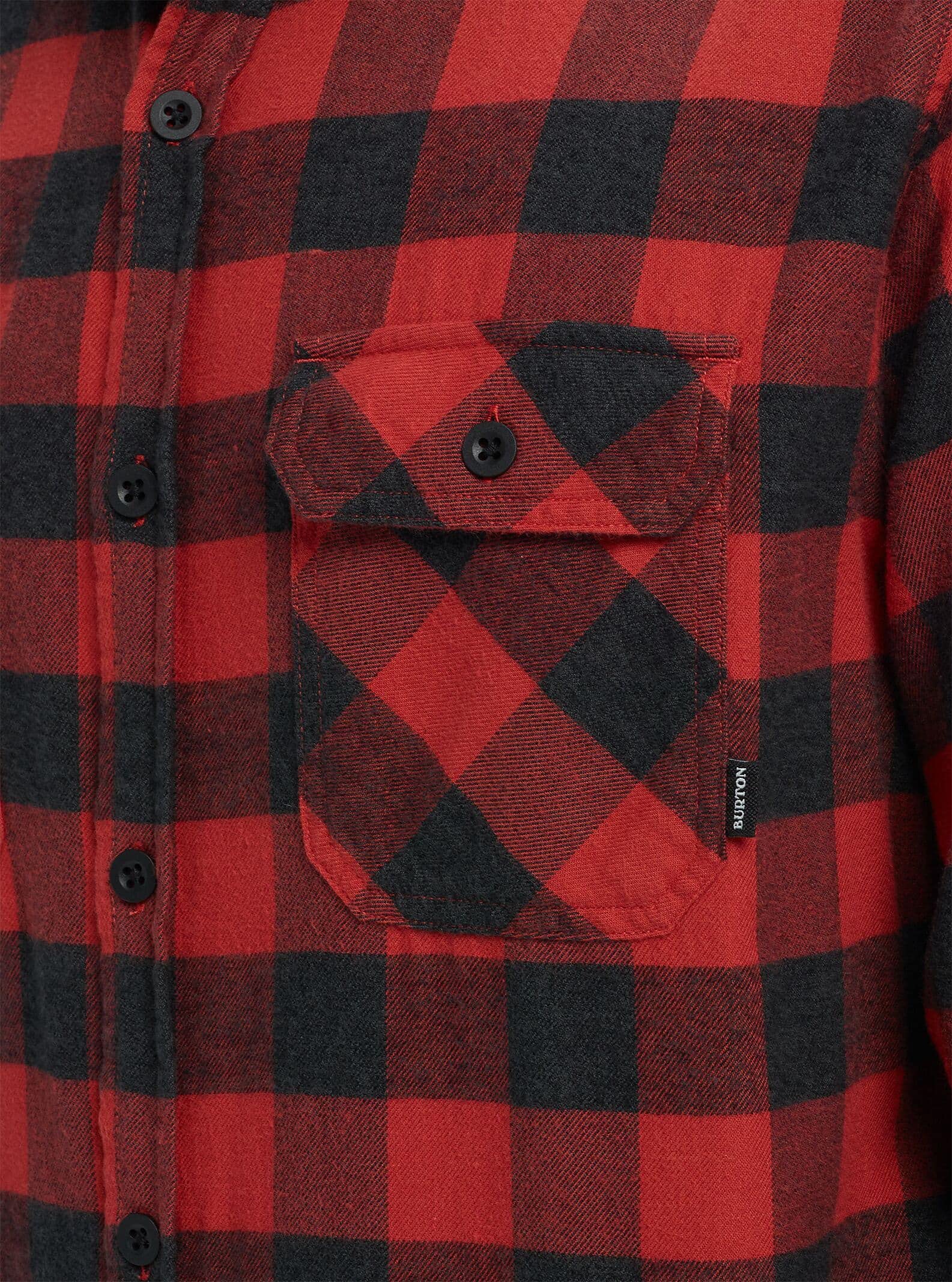 Burton Mens Brighton Flannel, Tandori Heather Buffalo Plaid, Small