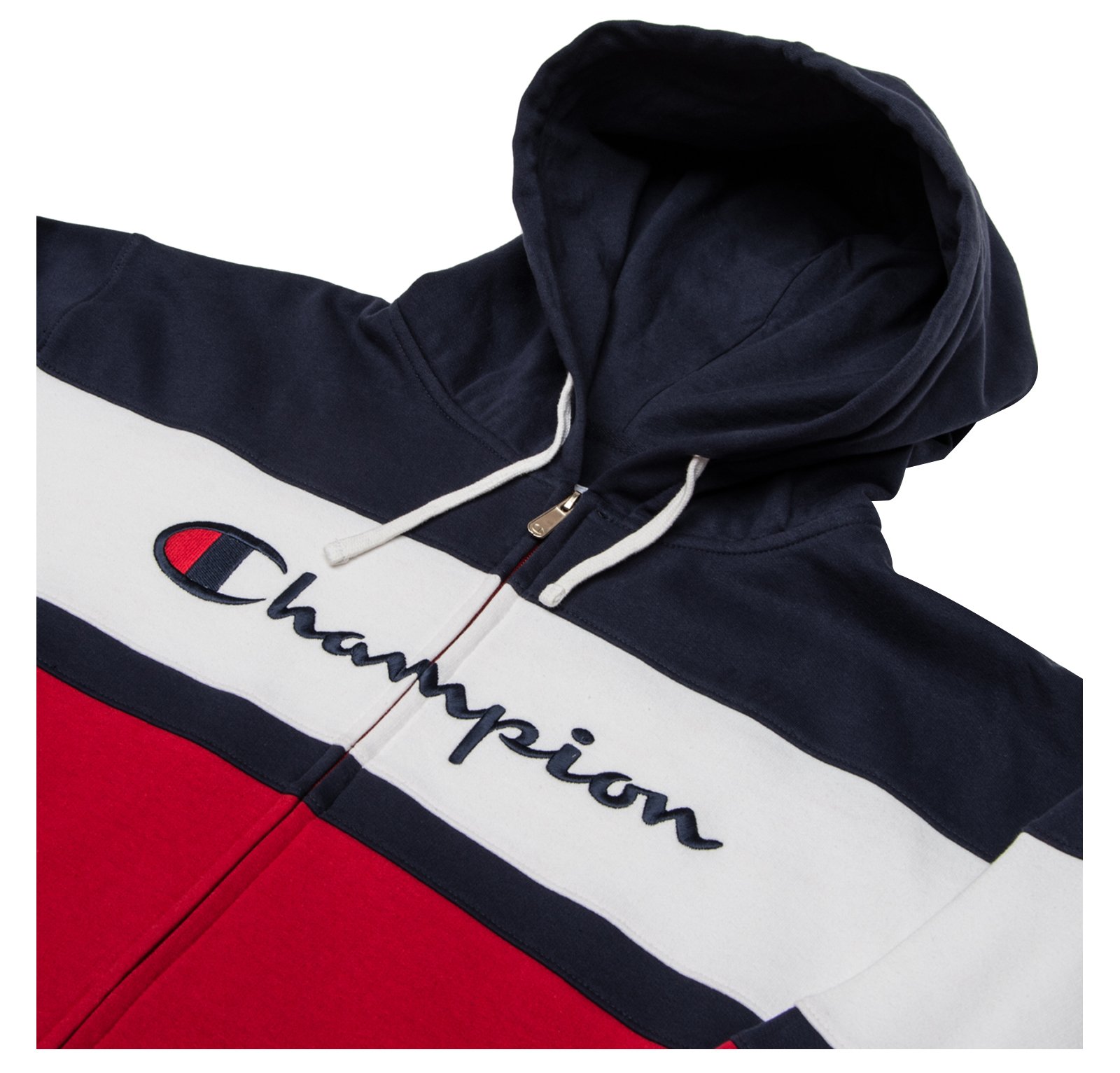 Champion Mens Big and Tall Full Zip Hoodie Classic Embroidered Logo Camo