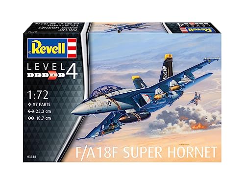 Revell 03834 F/A-18F Super Hornet 1:72 Scale Unbuilt/Unpainted Plastic Model Kit