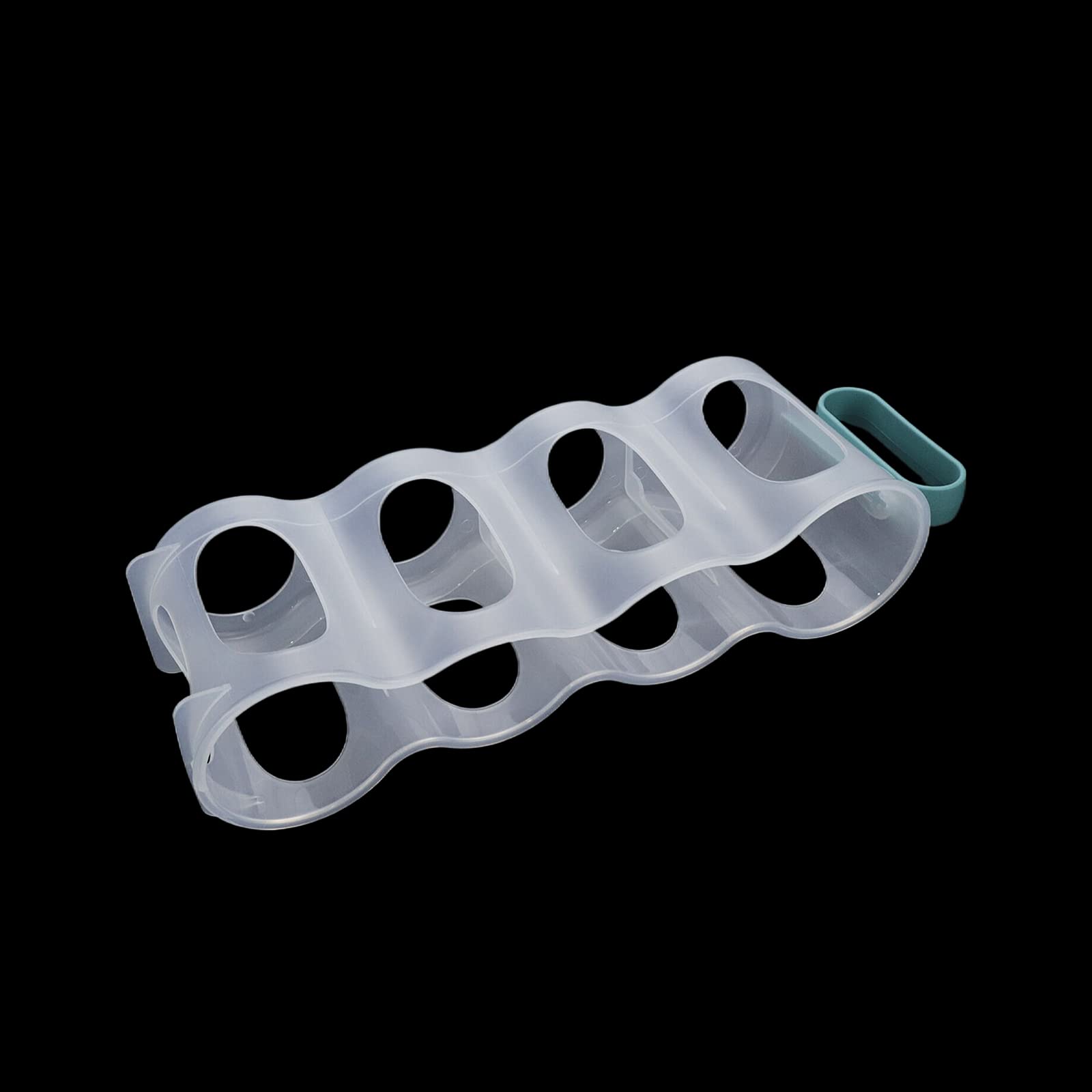Dahszhi Green Portable Soda Can Organizer for Refrigerator Shelves,Clear Plastic Fridge Soda Can Versatile Organizer