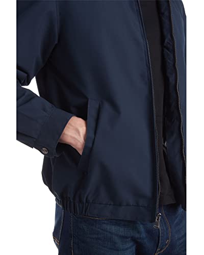 Perry Ellis Men?s Jacket ? Casual Lightweight Water Resistant Microfiber Windbreaker Golf Coat (S-XL), Size Medium, Dark Sapphire
