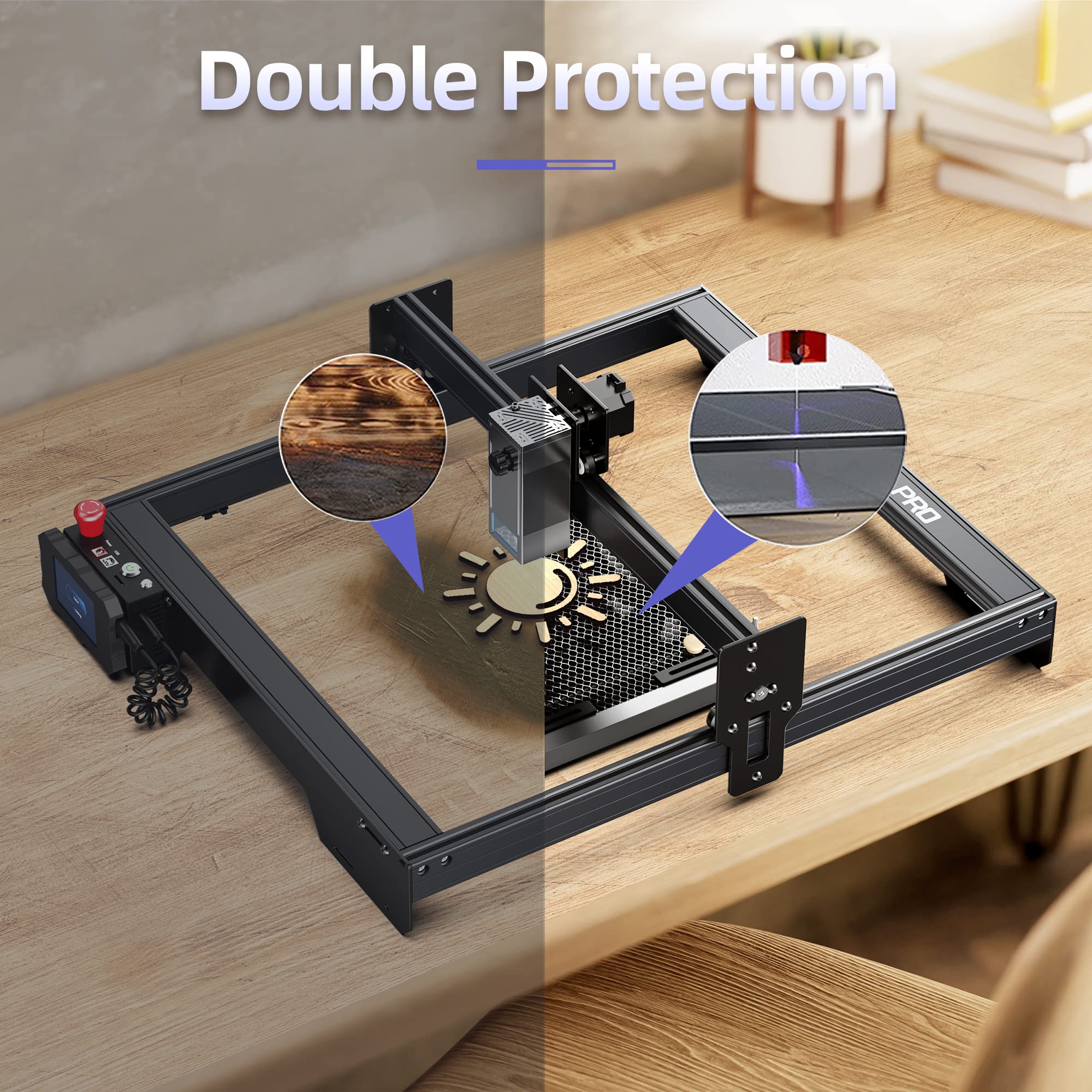 BURNLAB Honeycomb Laser Bed Honeycomb Working Panel Laser Cutting Honeycomb Working Table Board with Aluminum Plate for Fast Heat Dissipation and Table-Protecting,14.96 * 11.42inch