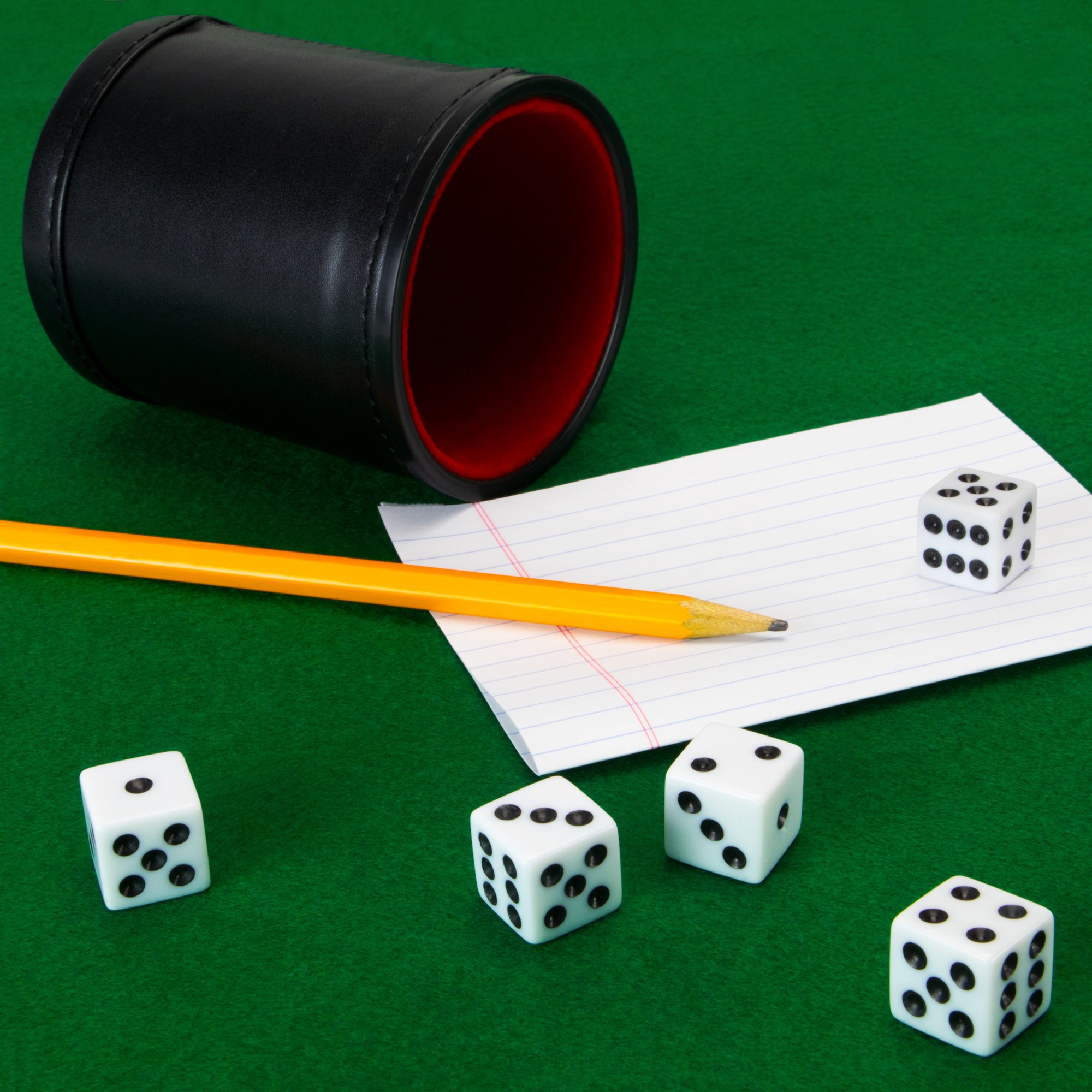 Craps Essentials Triple Pack Bundle - Set Includes Table Felt with Craps Layout, Dice, On/Off Puck - Authentic Casino Dice Games, Complete Vegas Night Experience - Great Gaming Gambling Fan Gift