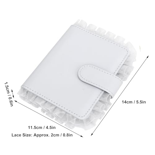 Camera Picture Holder, Universal Mini Film Photo Album with Cute Lace for Display (White)