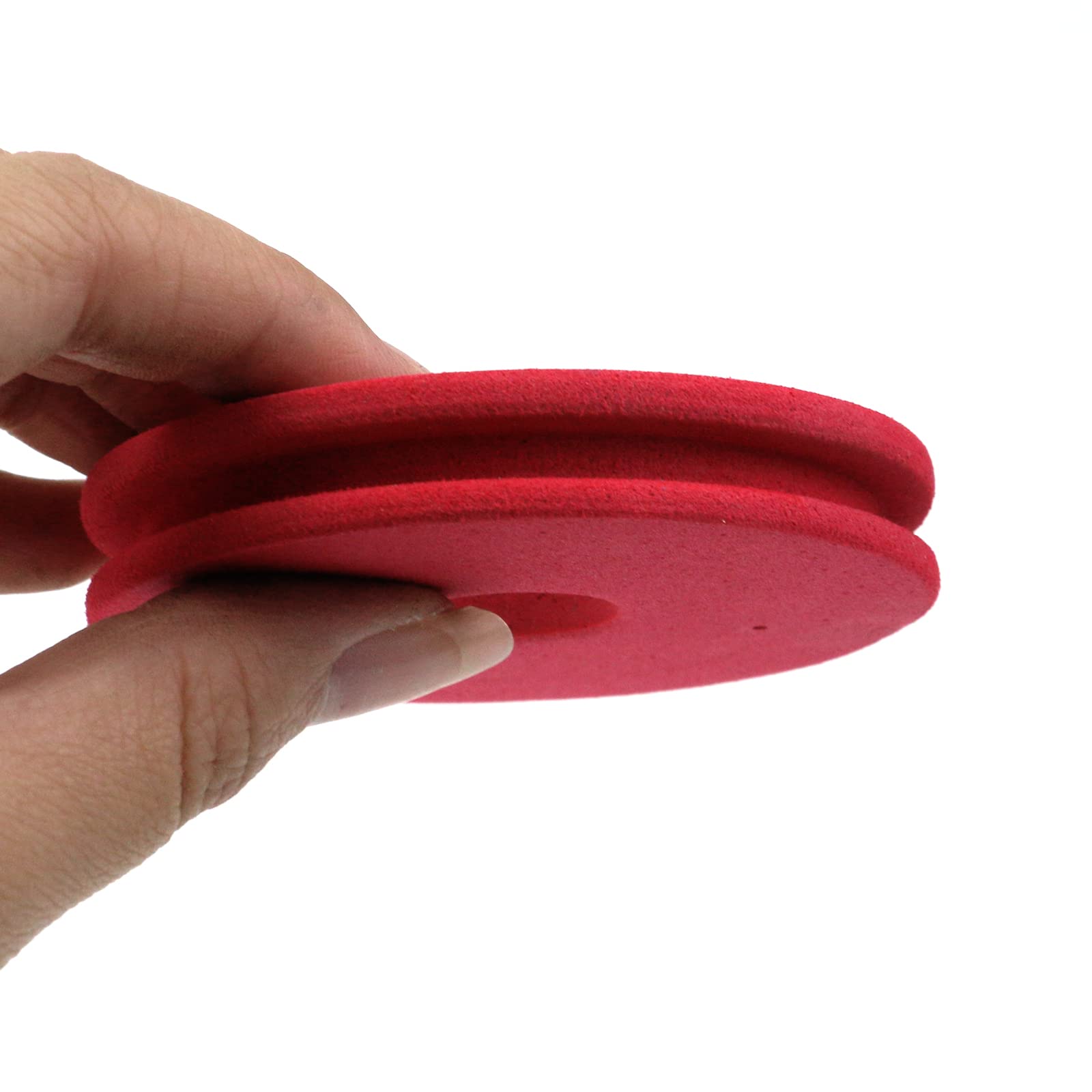 Crapyt 100 PCS Fishing Foam Spools Random Color Rounded 68mm/2.68" Fishing Line Holder Storage Hook,Rig