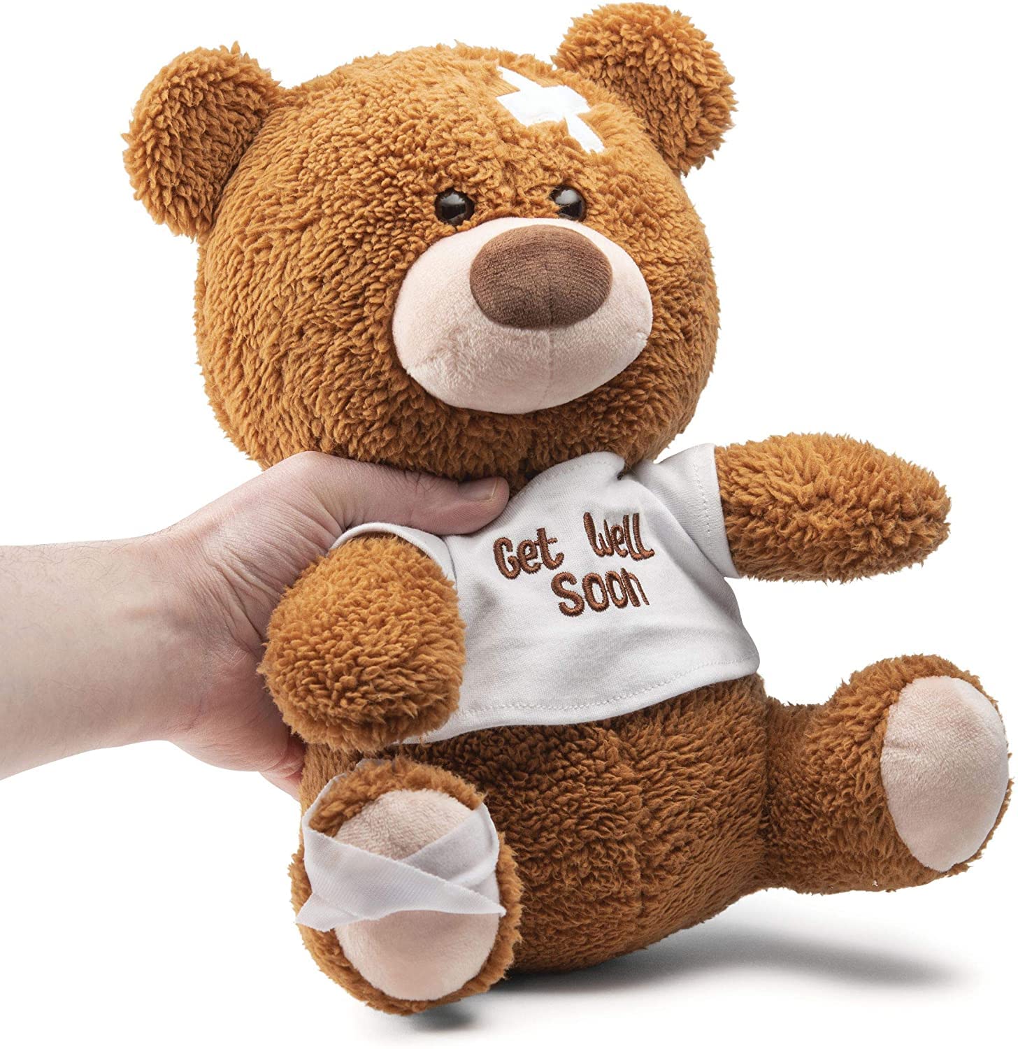 PREXTEX 12-Inch Get Well Soon Plush Bear - Soft Stuffed Teddy Bear - Get Well Soon Gifts for Kids Stuffed Animals - Get Well Soon Stuffed Toy - Get Well Soon Teddy Bear Plush - Get Well Gift