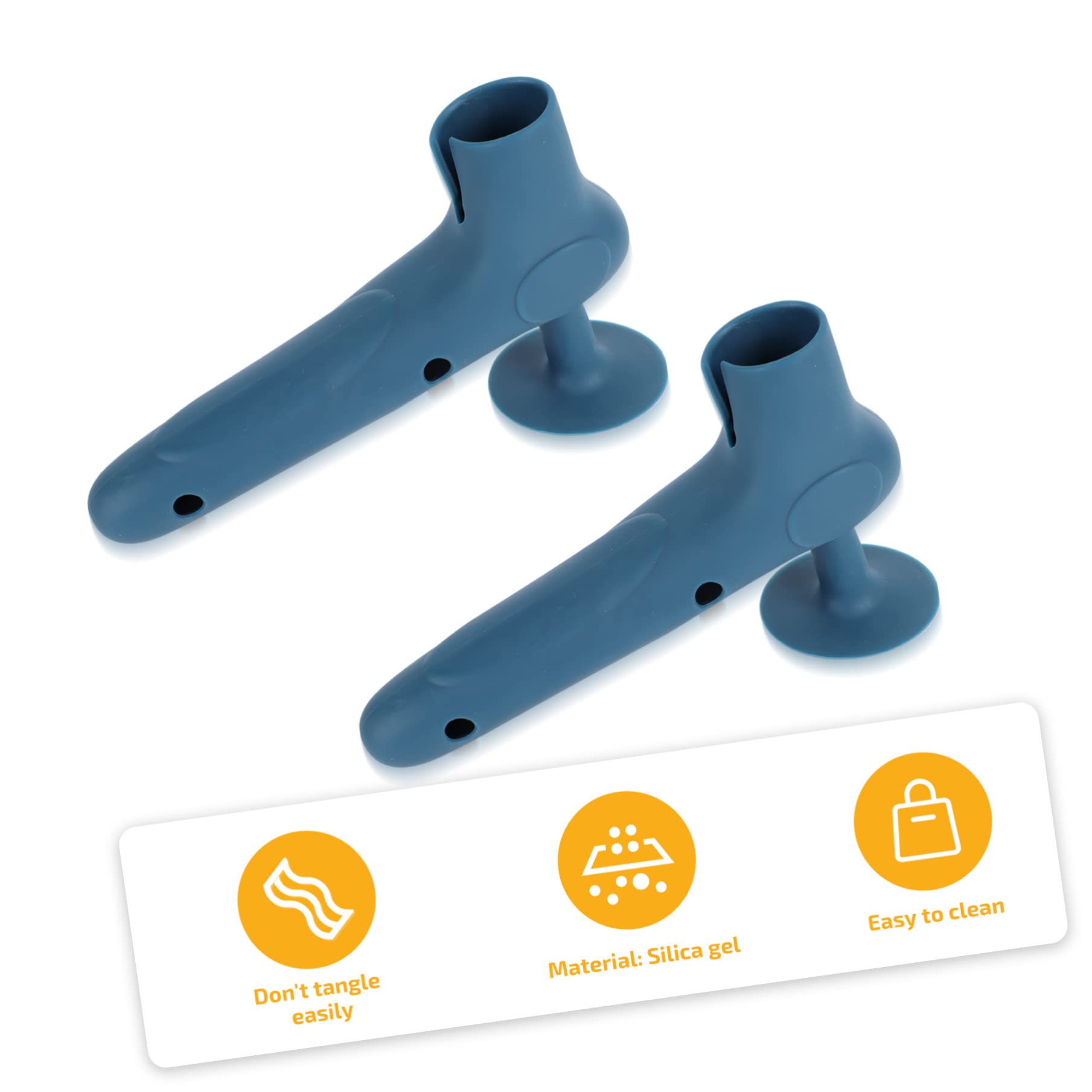 Door Handle Wall Protector 2pcs Protectors Silicone Covers Door- Green Shape Doorknobs Sleeve Noise Knob Cover Bumper Cabinets with Reusable Silencer Anti- Protector Handle Door