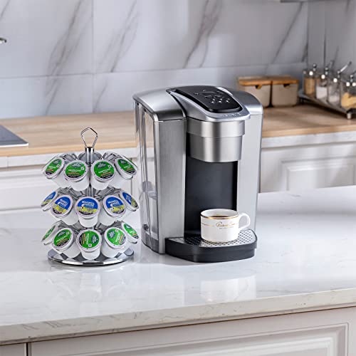 Rice rat K cup Holder Storage Coffee Capsules Pod Holder Carousel 3 Tier Compatible with 27 K-Cup Pods