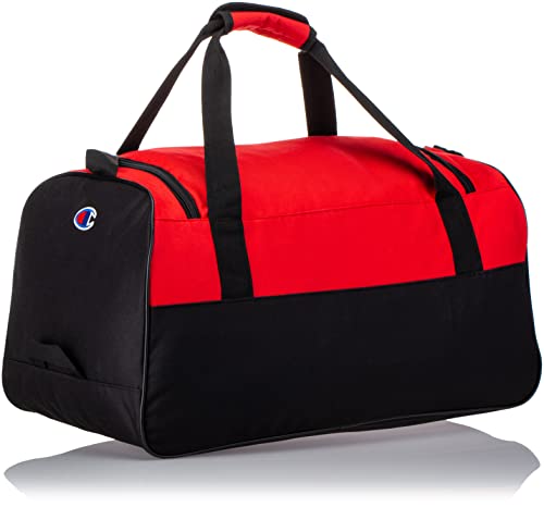 Champion unisex adult Velocity Duffel Bag, Red, One Size US