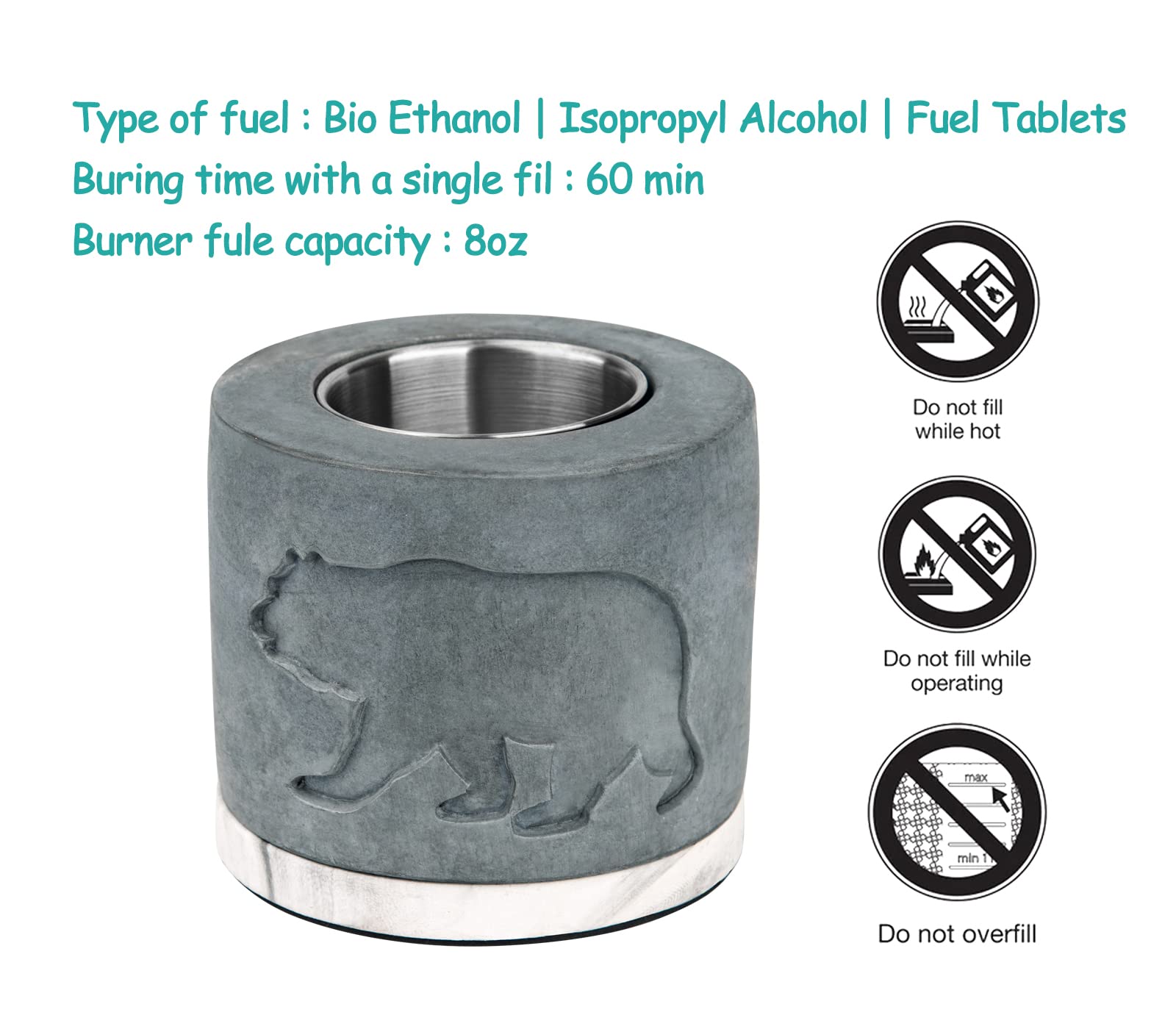 Concrete Tabletop Fire Pit Bear Table Top Fire Pit Bowl Tabletop Fireplace Table Top Fire Bowl Mini Fireplace Table Top Fire