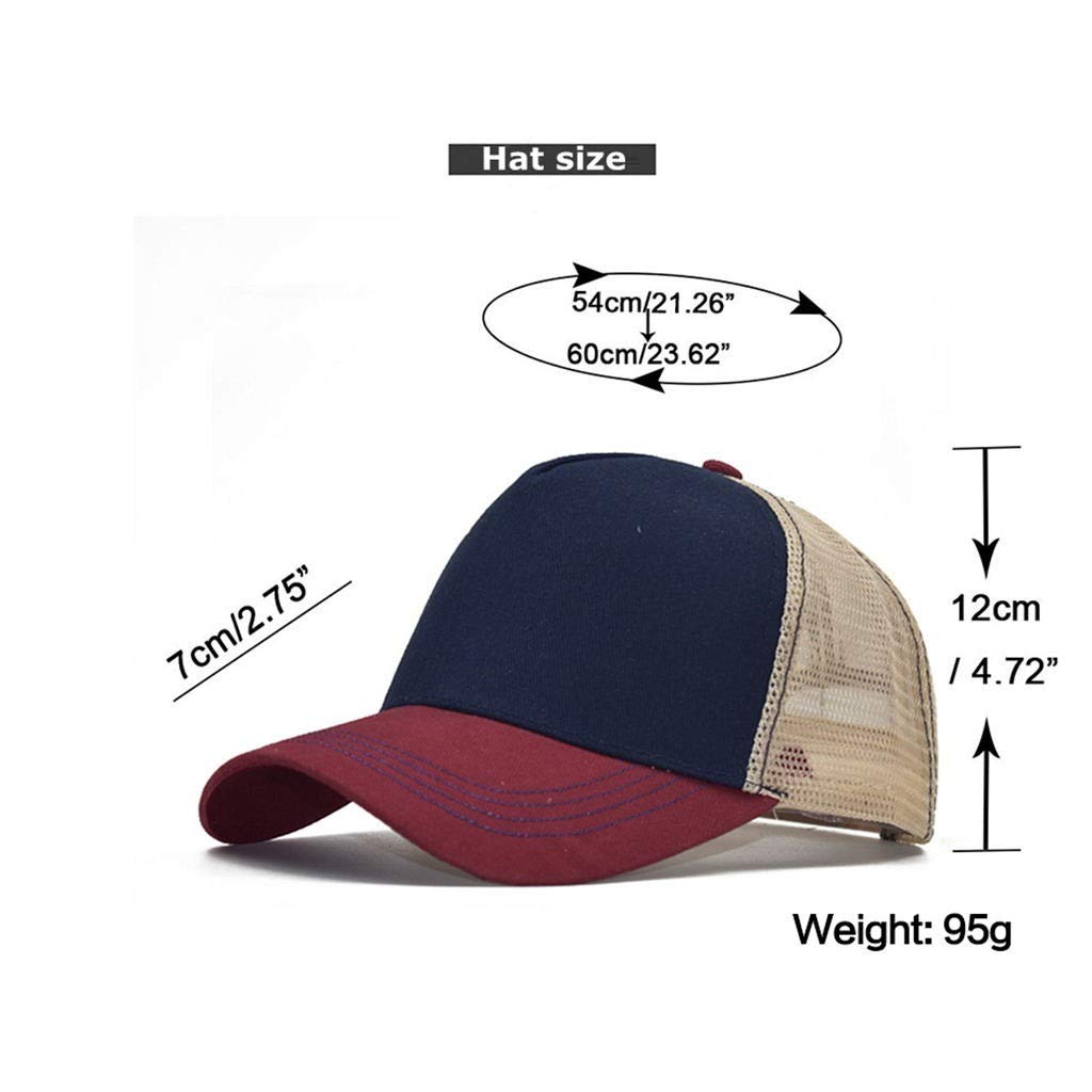 Casual Cap Baseball Adult Outdoors Sunshade Hop Cap Net Hip Baseball Caps Frame Hat Red