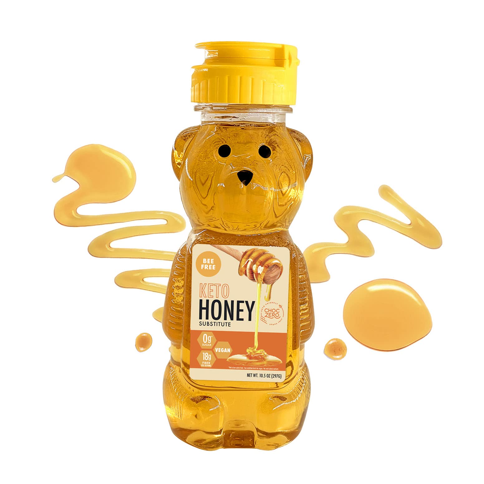 ChocZero Sugar Free Honey - Natural honey equivalent, same sweetness and consistency as raw honey, Keto friendly, vegan (1 Jar, 10.5oz)