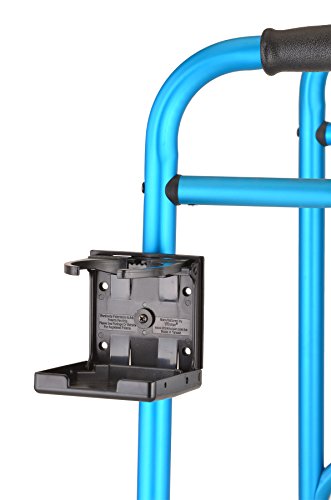 NOVA Cup Holder for Walker, Rollator, Transport Chair, Wheelchairs – Universal Fit on Round Tube Only, Adjustable & Foldable Drink Holder