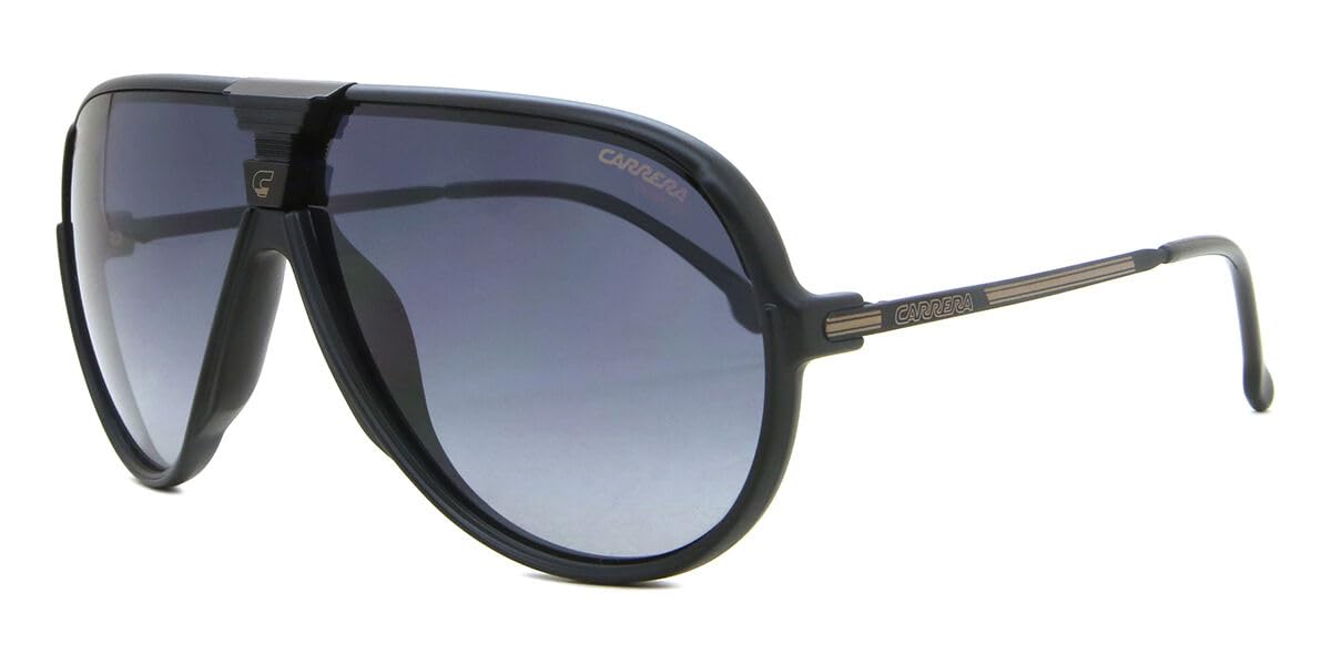 Carrera CHANGER65 Matte Black/Grey Shaded - Grey Gold 67/7/135 unisex Sunglasses