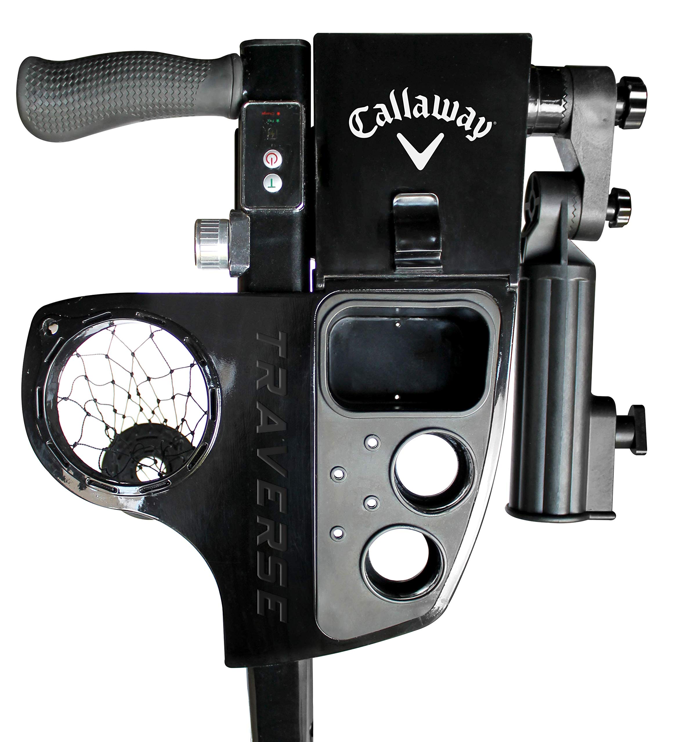 Callaway Traverse Electric Push Cart Remote Control Golf Push Cart for Golf Clubs,Black