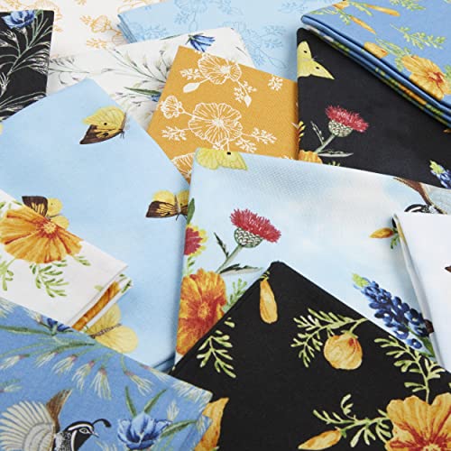 Riley Blake Designs Riley Blake Golden Poppies Fat Quarter Bundles 15pcs, Multi