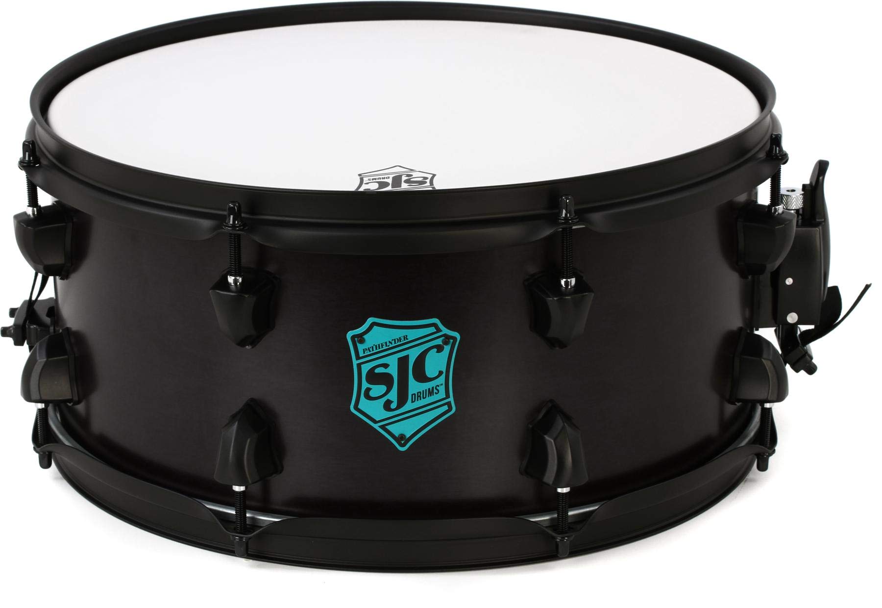 SJC Custom Drums Pathfinder Series Snare Drum - 6.5 Inch X 14 Inch - Black Satin