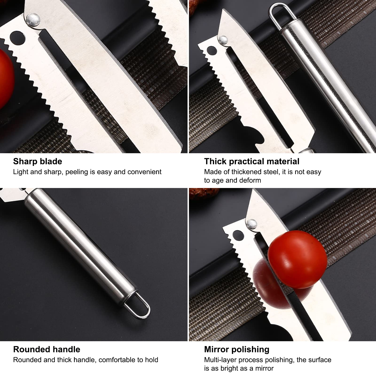 Chop Guard for Fingers, Finger Guards for Cutting Pack of 8, Stainless Steel Finger Guards with Peeler, Knife Cutting Protector for Kitchen Slicing Dicing Chopping Safe