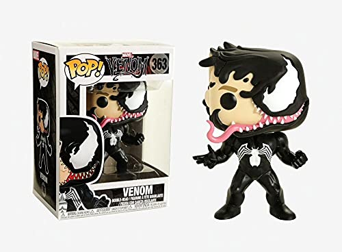 POP Marvel: Venom - Venomized Eddie Brock Funko Pop! Vinyl Figure (Bundled with Compatible Pop Box Protector Case), Multicolor, 3.75 inches