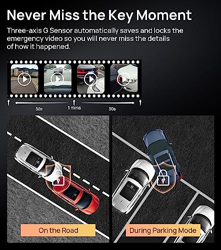 HawkEvo 4K/2.5K Dash cam Front and Rear, 3.2'' in Display with GSP, WiFi, G-Sensor, Super Night Vision, Loop Recording, 24H Parking Mode, Wide Angle Dash Camera for Cars/Trucks, Supports 256GB Max