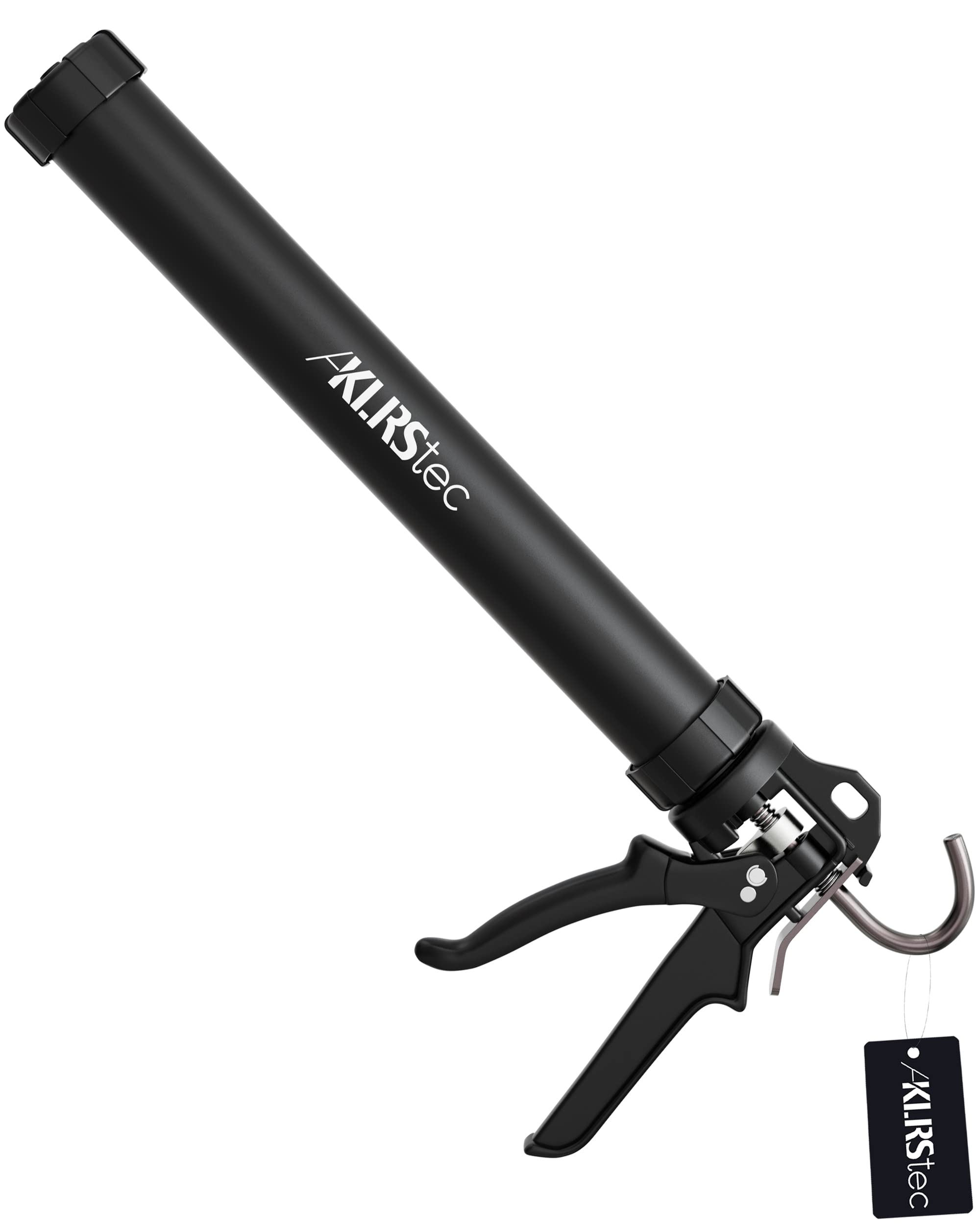 KLRStec PRO XL Sausage Caulk Gun [20 oz / 600ml] Heavy Duty 25:1 Thrust Ration Caulking Tube Gun - Professional Cartridge Gun for all common 10-20oz Sealants and Adhesives