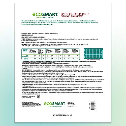 EcoSMART 33134 Insect Killer Granules, 10 lb Bag, brown