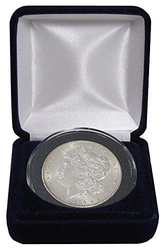 Guardhouse Blue Velvet Coin Display/Gift Box for One Extra Large/Air Tite βIβ Capsule