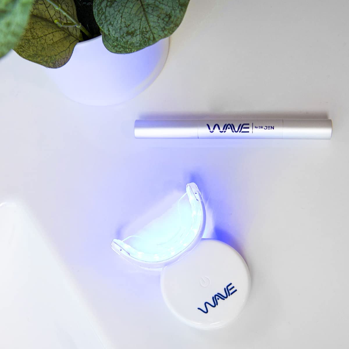 Dr Jen Teeth Whitening Kit with LED Light, 35% Carbamide Peroxide, Remove Deep Enamel Stains, Anti-Plaque, 3 Gel Tubes, Results in 24 Hours