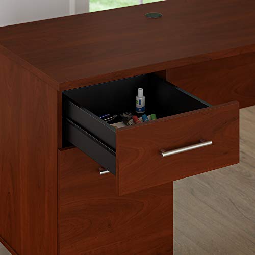 Bush Furniture Somerset 72W Office Desk with Drawers in Hansen Cherry